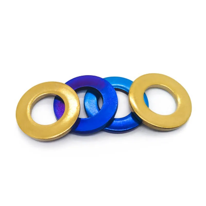 M4 M5 M6 M8 M10 M12 Flat Gasket Washer Titanium Plating Round Washers ...