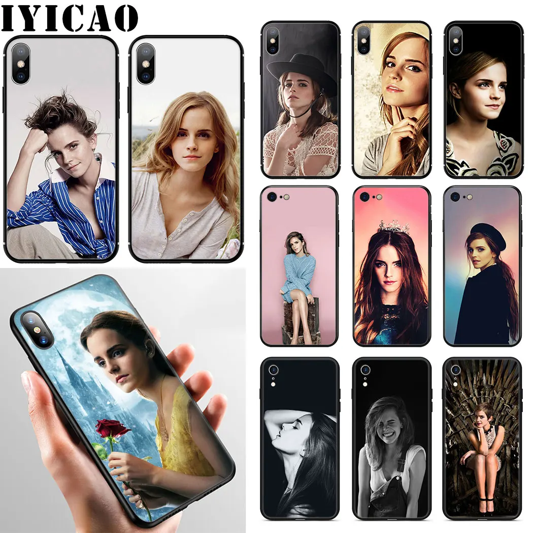 Emma Watson Soft Silicone Phone Case for iPhone 11 Pro Max XR X XS Max ...