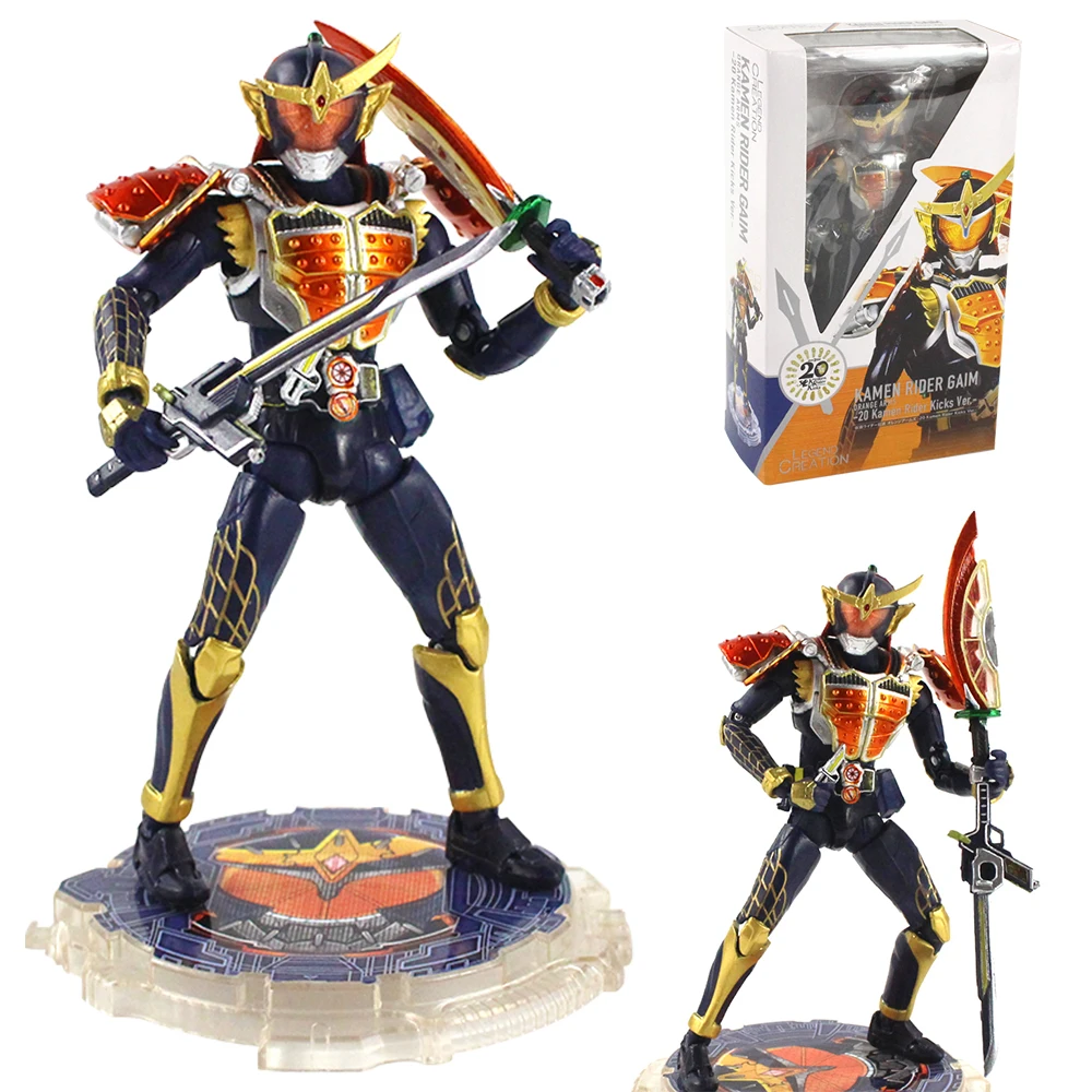15.5cm Masked Rider Gaim 20 Kamen Rider Kicks Ver. Joint Movable ...