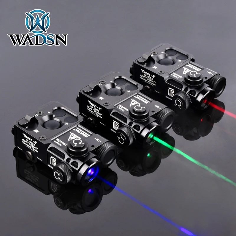 WADSN Airsoft PERST 4 Red Green Blue Laser indicator IR Strobe Aiming Laser Metal DBAL A2 PEQ ...