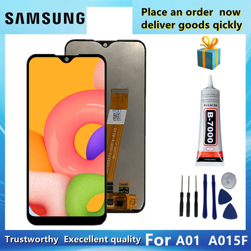 For Samsung Galaxy A01 Lcd Display Touch Screen Digitizer Assembly For Samsung A015 A015f A015g ...