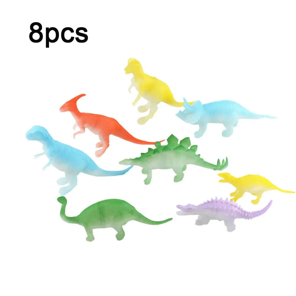 8-Styles-Mixed-Package-Luminous-Artificial-Bright-Dinosaur-Fluorescent ...