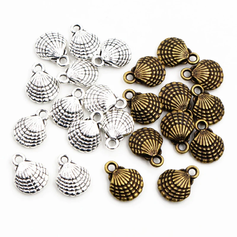 20pcs-Charms-double-sided-shell-13x10mm-Antique-Making-pendant-fit ...
