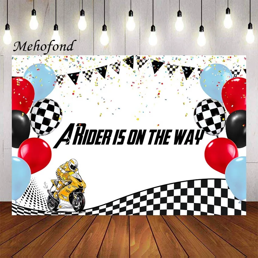 Mehofond Motorcycle Photography Background Balloon A Rider Is On The ...