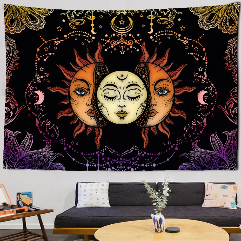 Tarot Card Tapestry Wall Hanging Astrology Divination Bedspread Beach ...