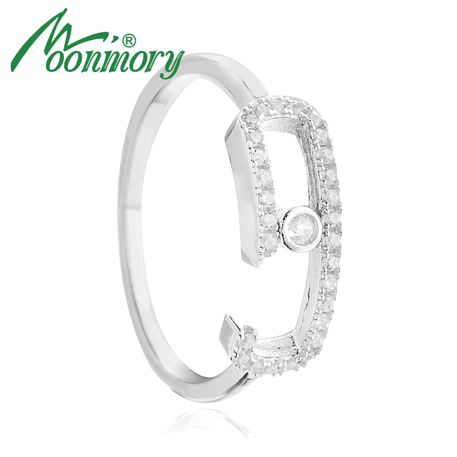 Moonmory anillo de boda Gigi Hadid para mujer, sortija de plata de ley ...