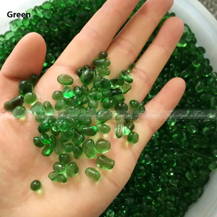 Green Glass Stones