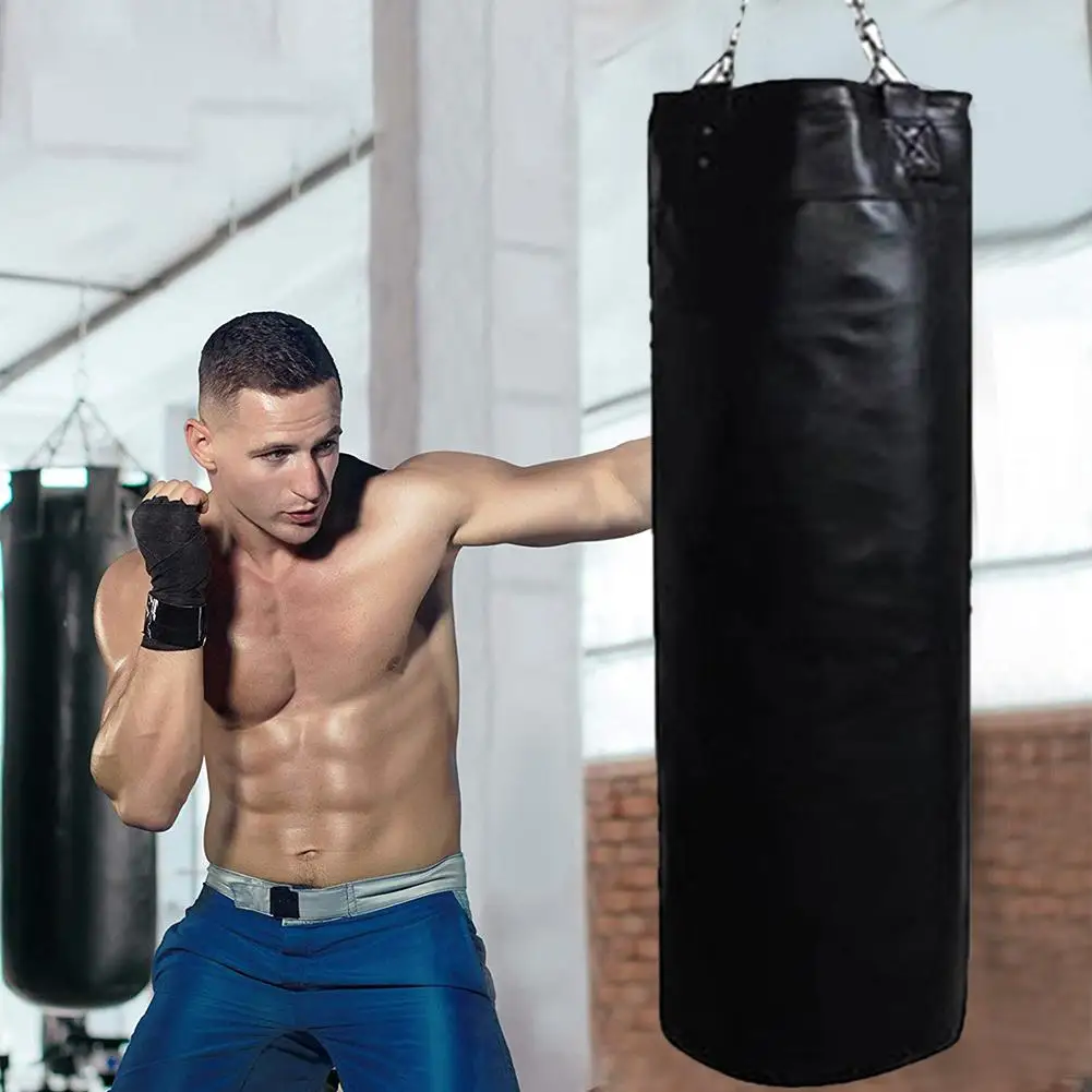 Saco de arena vacío profesional de cuero PU para boxeo, bolsa de boxeo ...