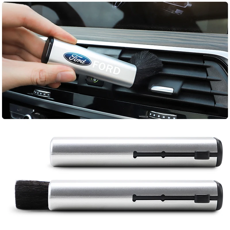 포드 포커스 레인저 피에스타 쿠가 몬데오 퓨전 이스케이프 익스플로러에 대한 Pps 자동차 실내 먼지 브러시 개폐식 청소 브러시 1 개스폰지 의류 And 브러시