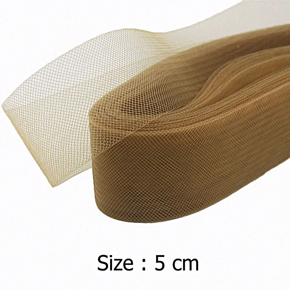 2" 5cm Flat Plain Horsehair Crinoline Chrinolin Mesh Braid For Women ...