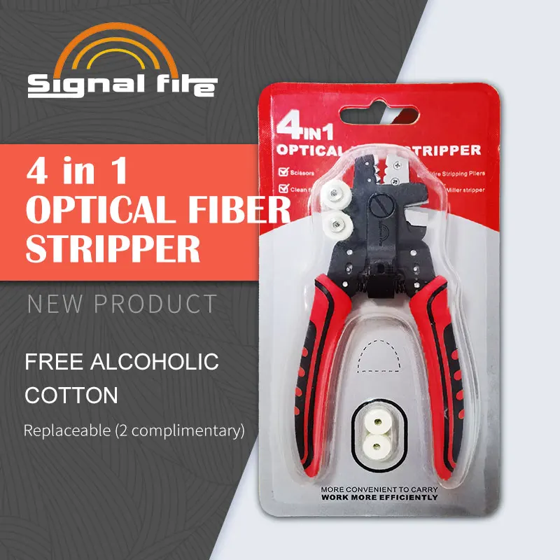 4 In 1 Multifunctional Optical Fiber Stripper Ofs-04 Scissors, 3 Miller ...