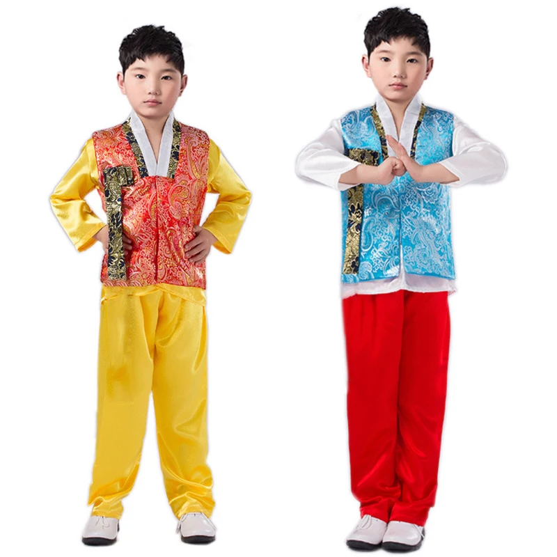 2020 Children Traditional Korean Style Hanbok Kids Baby Boys Dance ...
