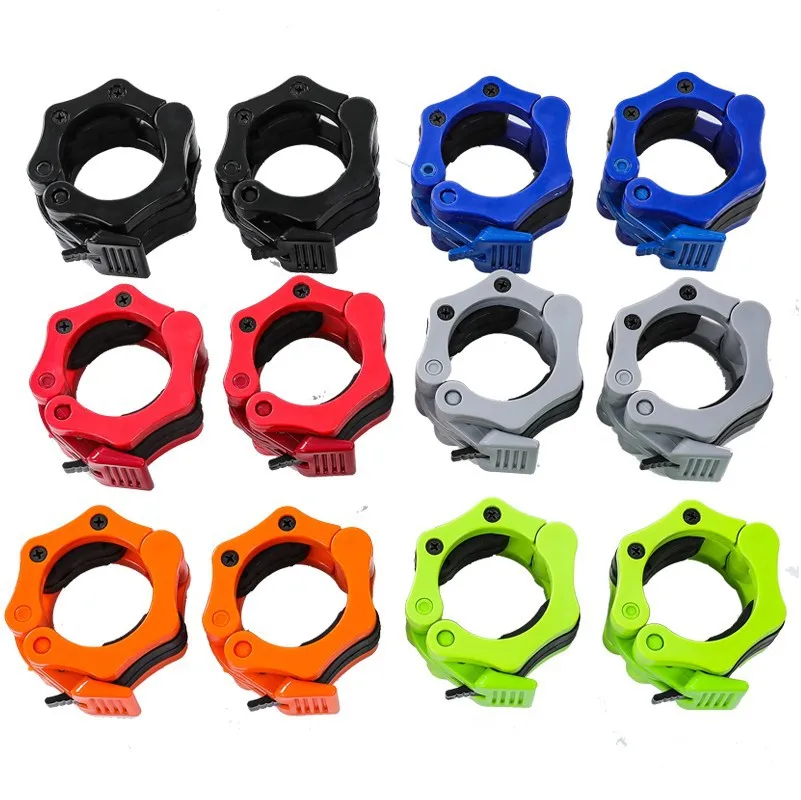 1 Pair 25mm Spinlock Collars Barbell Collar Lock Dumbell Clips Clamp ...