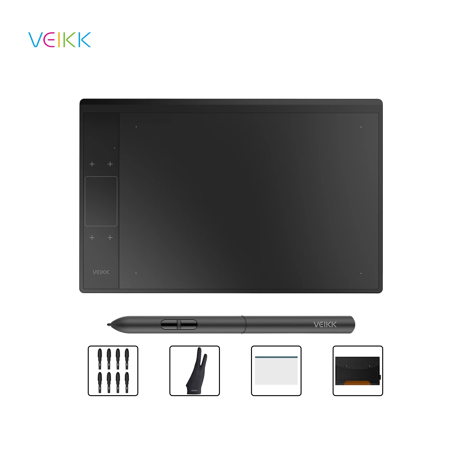 VEIKK A30 Graphics Tablet Remote Office&Education 10x6 inch Large ...
