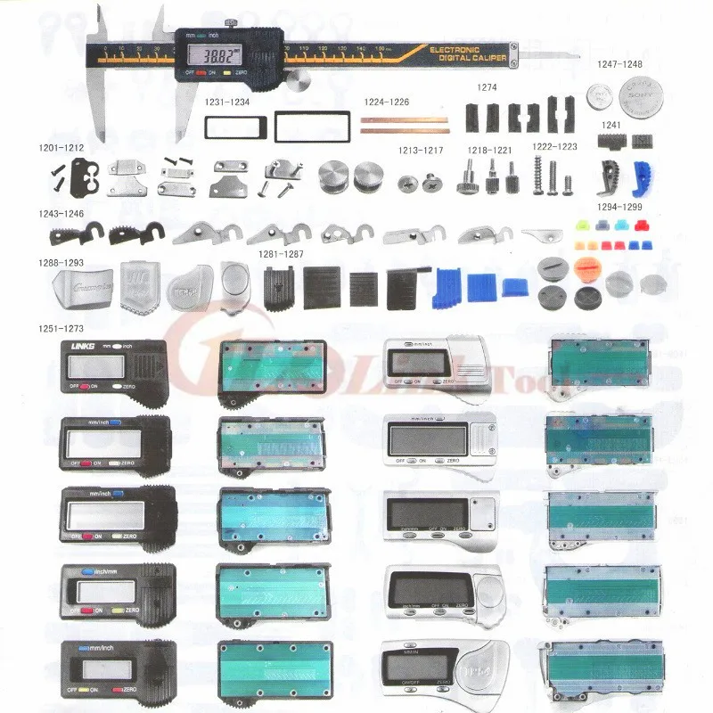 Accessories-digital-caliper-Vernier-caliper-chip-battery-cover-display ...