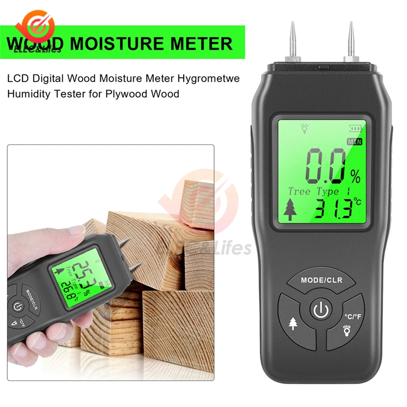 Professional-Wood-Moisture-Meter-Hygrometer-Timber-Damp-Detector-Tree ...