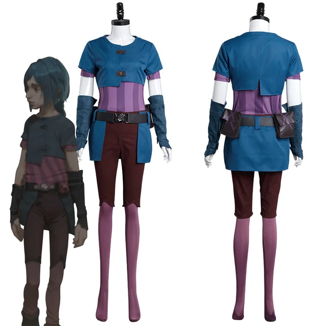Arcane: League Of Legends Powder Jinx Cosplay Costume For Women ...