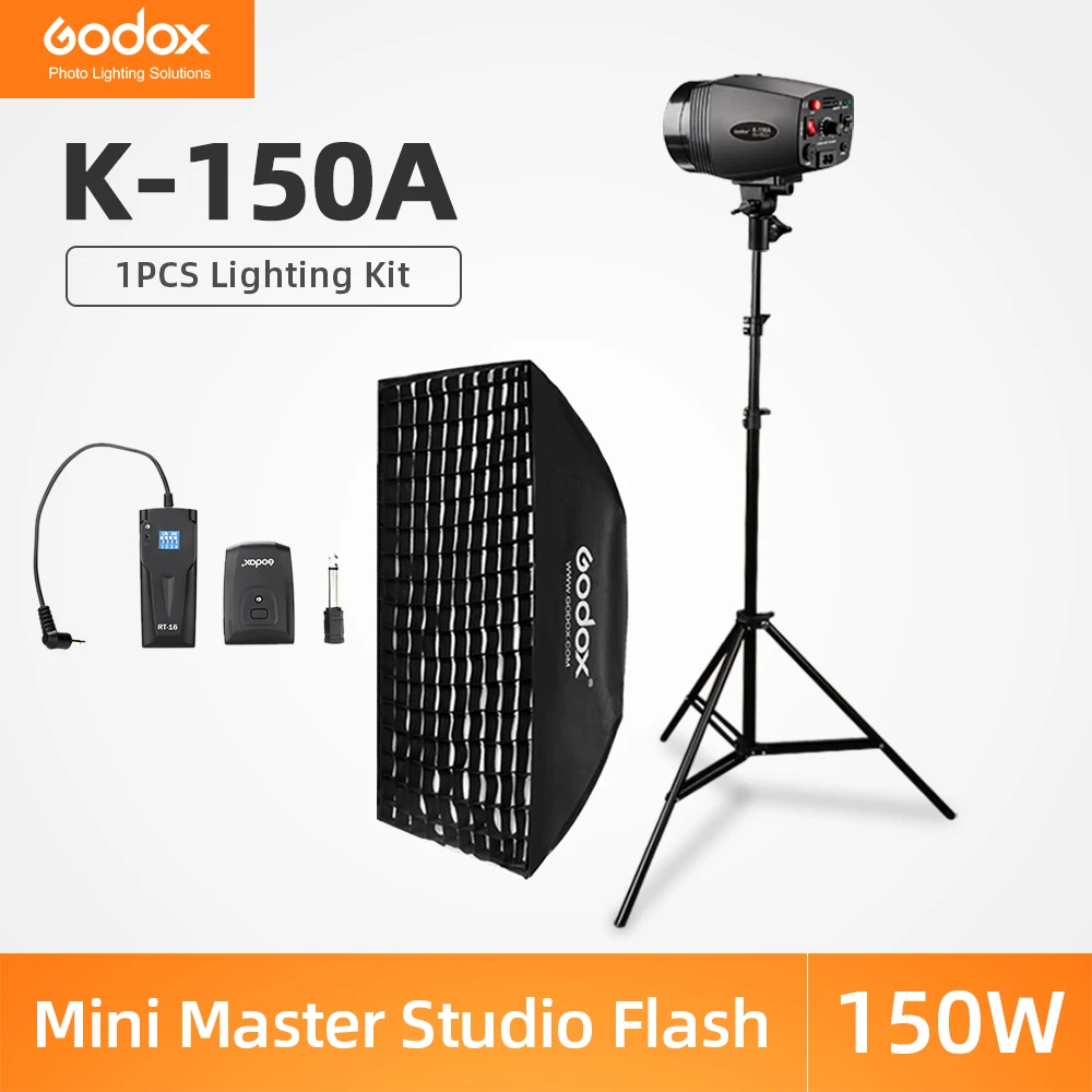 Godox-K-150A-150Ws-Photography-Studio-Flash-Strobe-Light-50-x-70cm-Gird ...