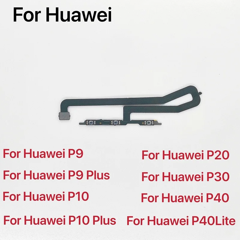 Power On Off Volume Up Down Button Key Flex Cable For Huawei P9 P10 P20 ...