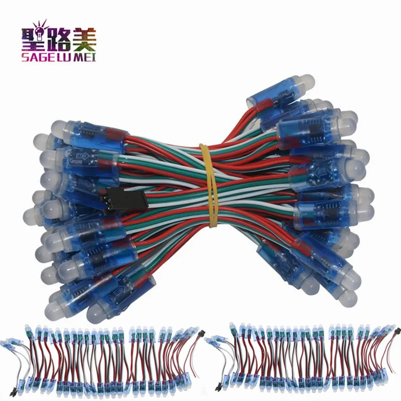 1500pcs DC5V WS2811 Pixel String F12mm 2811 IC LED Module Pixel Light ...