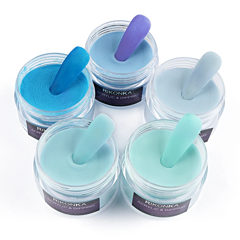 15g Baby Blue Acrylic Powder For Nail Extension Builder Carving ...