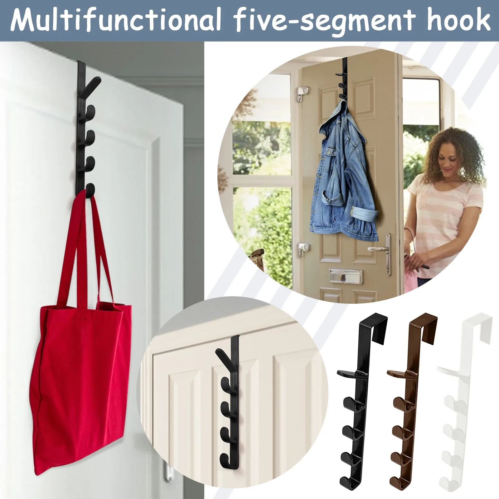 Bedroom-Door-Hanger-Clothes-Hanging-Rack-Plastic-Home-Storage ...
