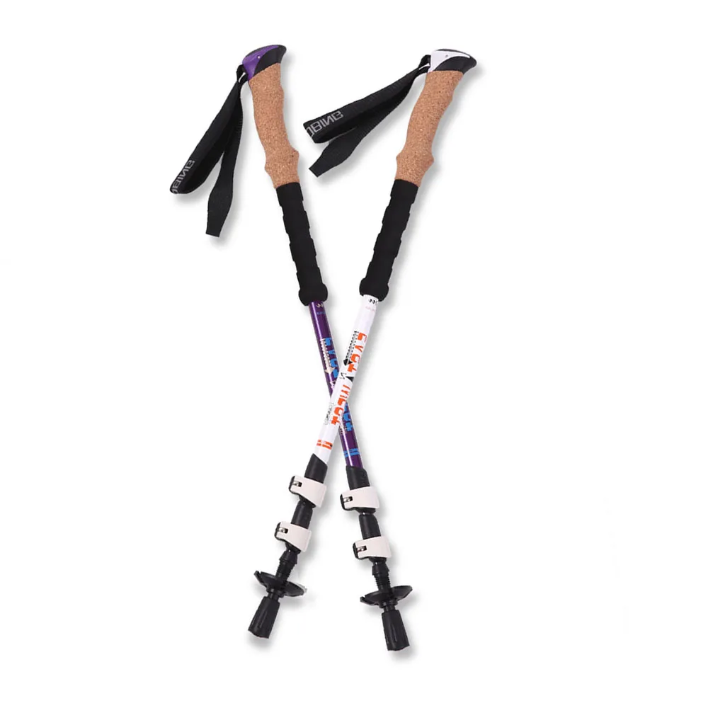 Eva cork handle Walking Sticks Telescopic Trekking Hiking Poles ...