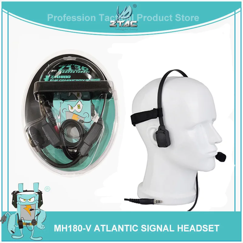 Ztac MH180 V Sniper Z136 Aviation Headset Atlantic Signal Airsoftsports ...