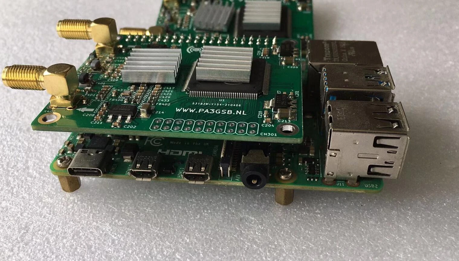 New Radioberry Software Defined Radio Analog AD9866 +10CL025 Module+7 ...