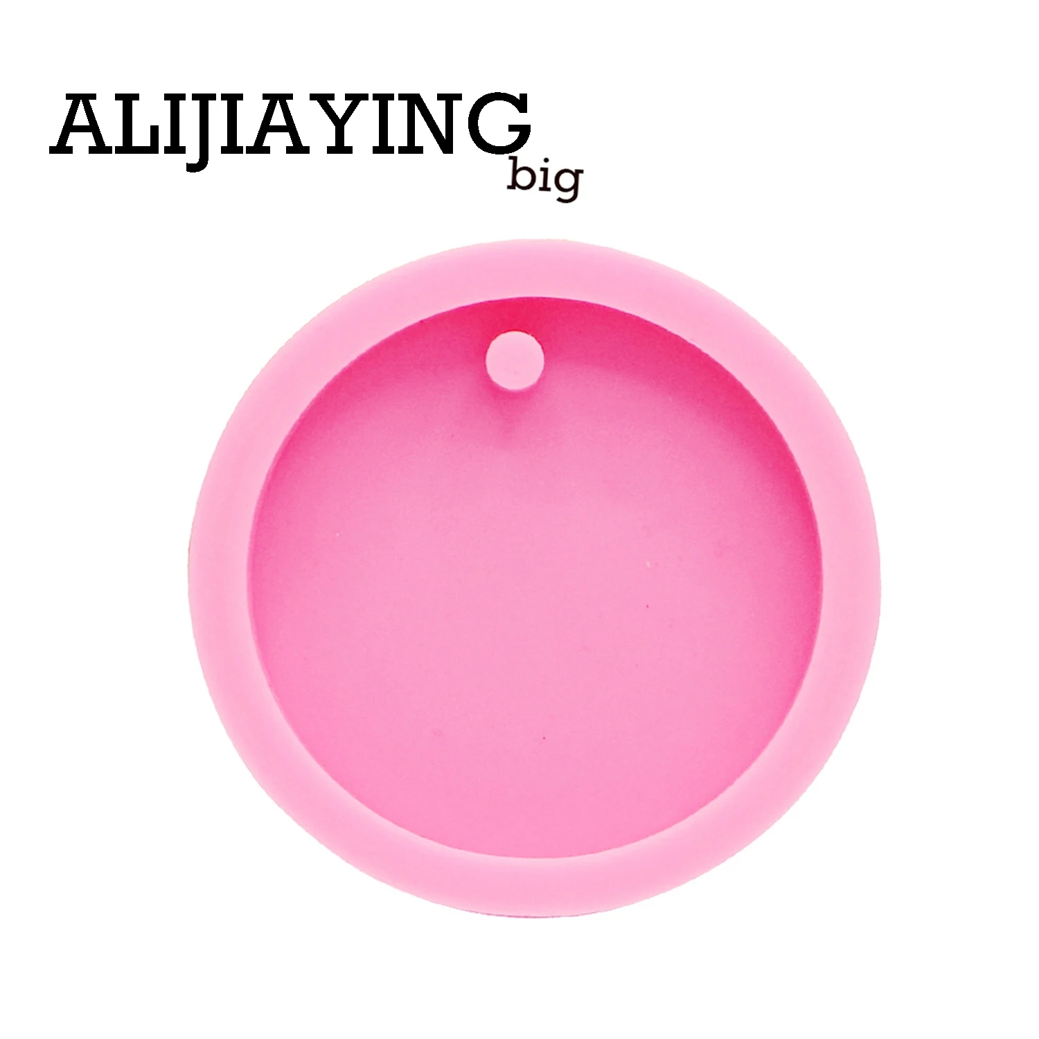 DY0079 DIY Round/circle keychain silicone mold key ring mold epoxy ...