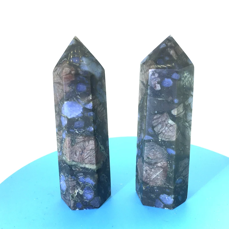 Pierre,Barre hexagonale en cristal 100% naturel, pointe de cristal ...