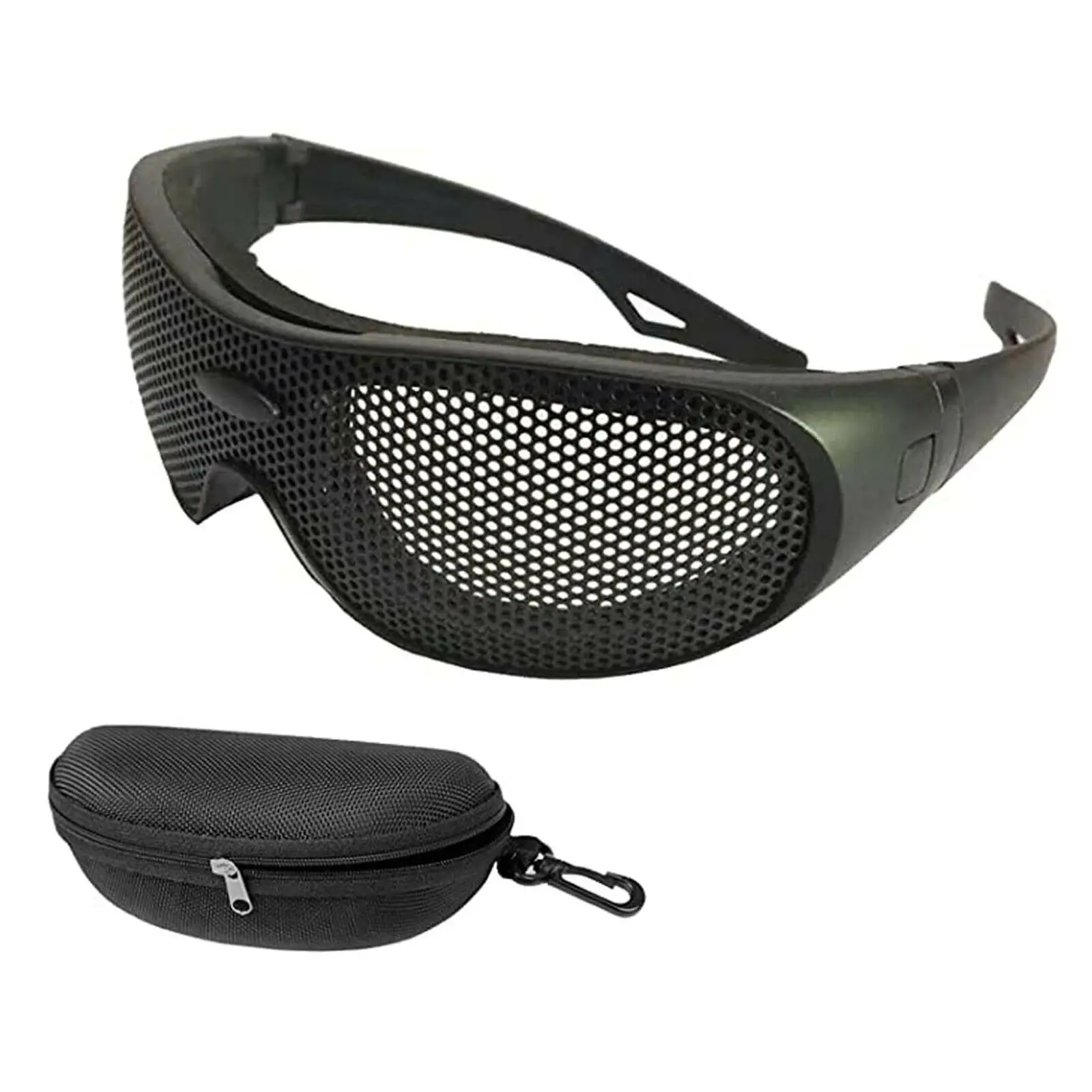 Safety Glasses Steel Mesh Anti Fog Protective Goggles Impact Resistant ...