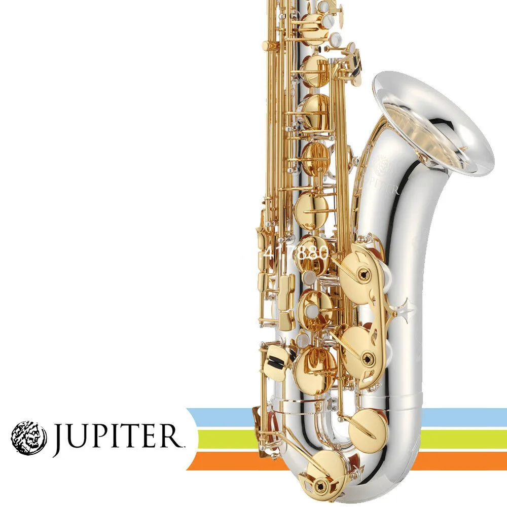Jupiter-JTS1100SG-Silver-Plated-Body-Key-of-Bb-Tenor-Saxophone ...