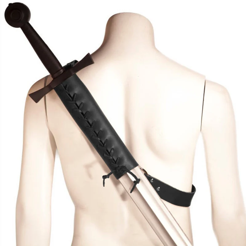 Medieval Leather Dorsal Lace Up Scabbard Back Frog Outlaw Fencer ...