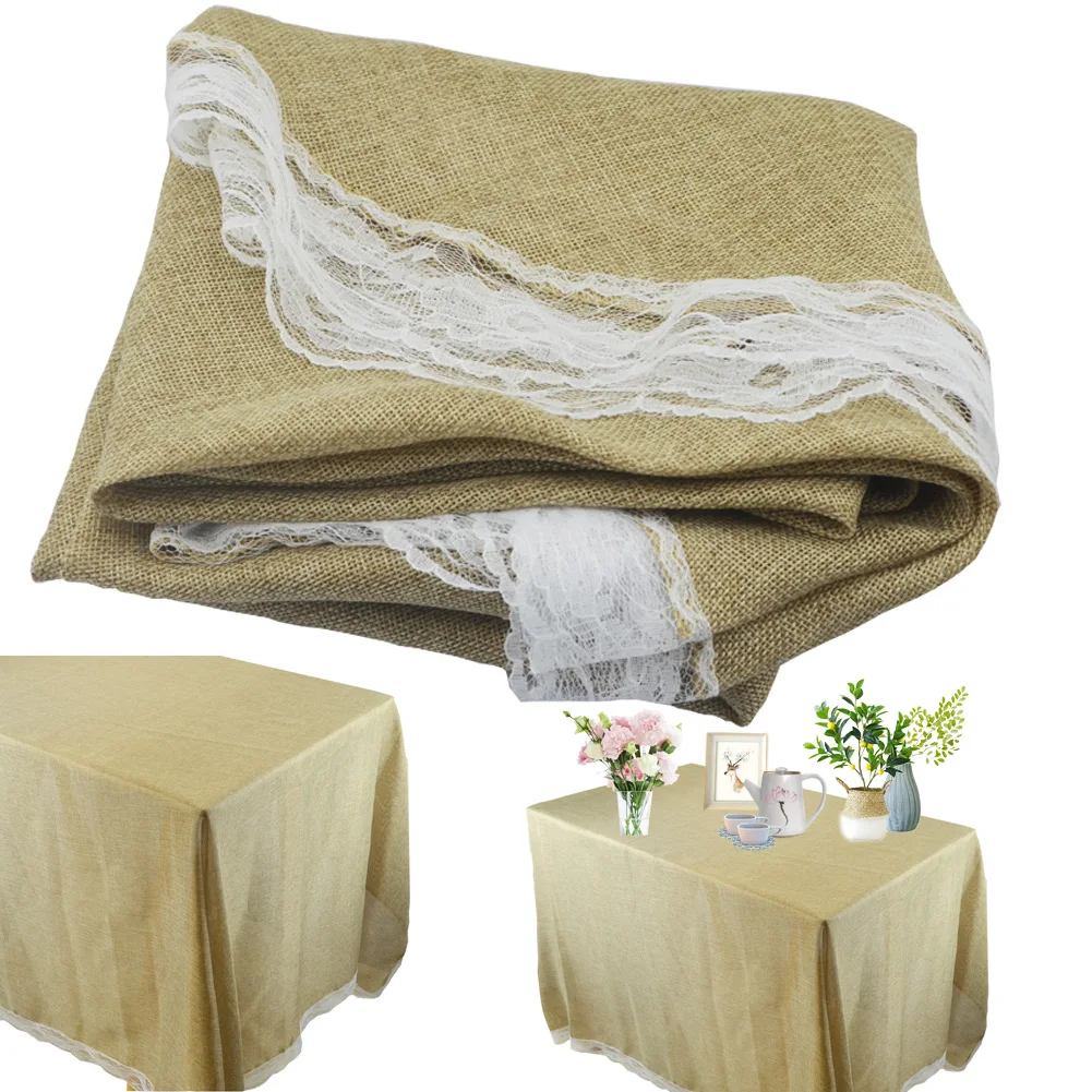 Chemin de Table,Chemin de Table rustique imitation lin naturel ...