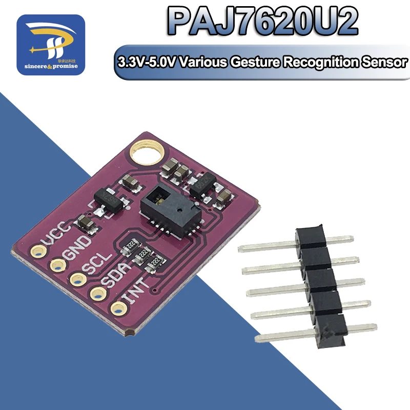 PAJ7620U2-Various-Gesture-Recognition-Sensor-Module-For-Arduino-PAJ7620-Built-in-9-gesture-IIC ...