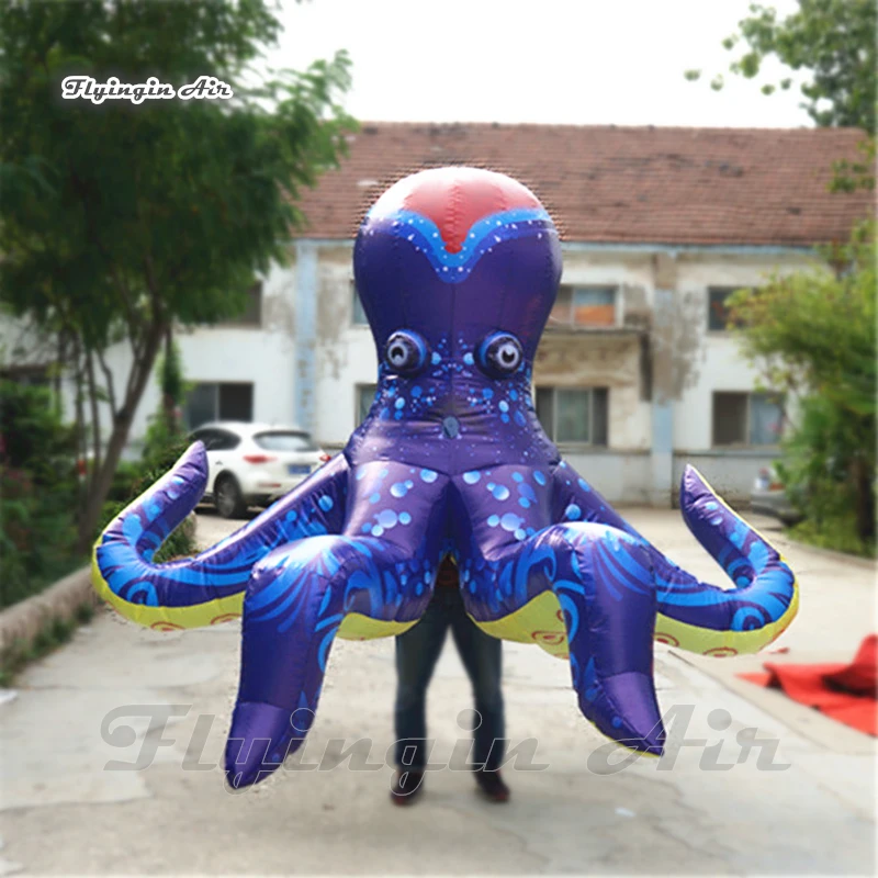 Disfraz de pulpo inflable usable para caminar, traje de pulpo gigante ...