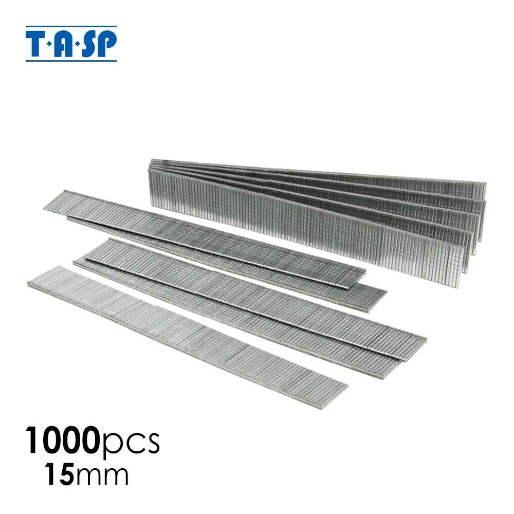 Tasp 1000pcs 18 Gauge 15mm Brad Nails For Electric Stapler Nailer ...