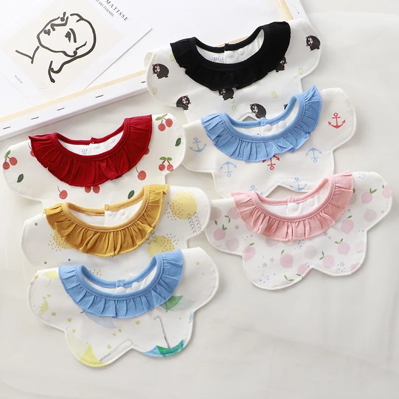 Infant-Baby-Cotton-Bibs-Cute-Cartoon-Fashion-Fake-Collar-With-Printting ...