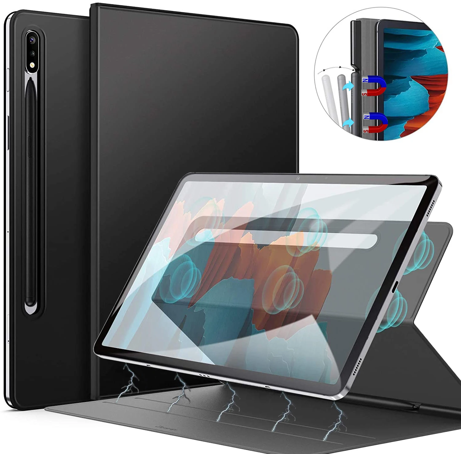 Funda con soporte magnético para Samsung Galaxy Tab S6 Lite S7/S8 Plus ...