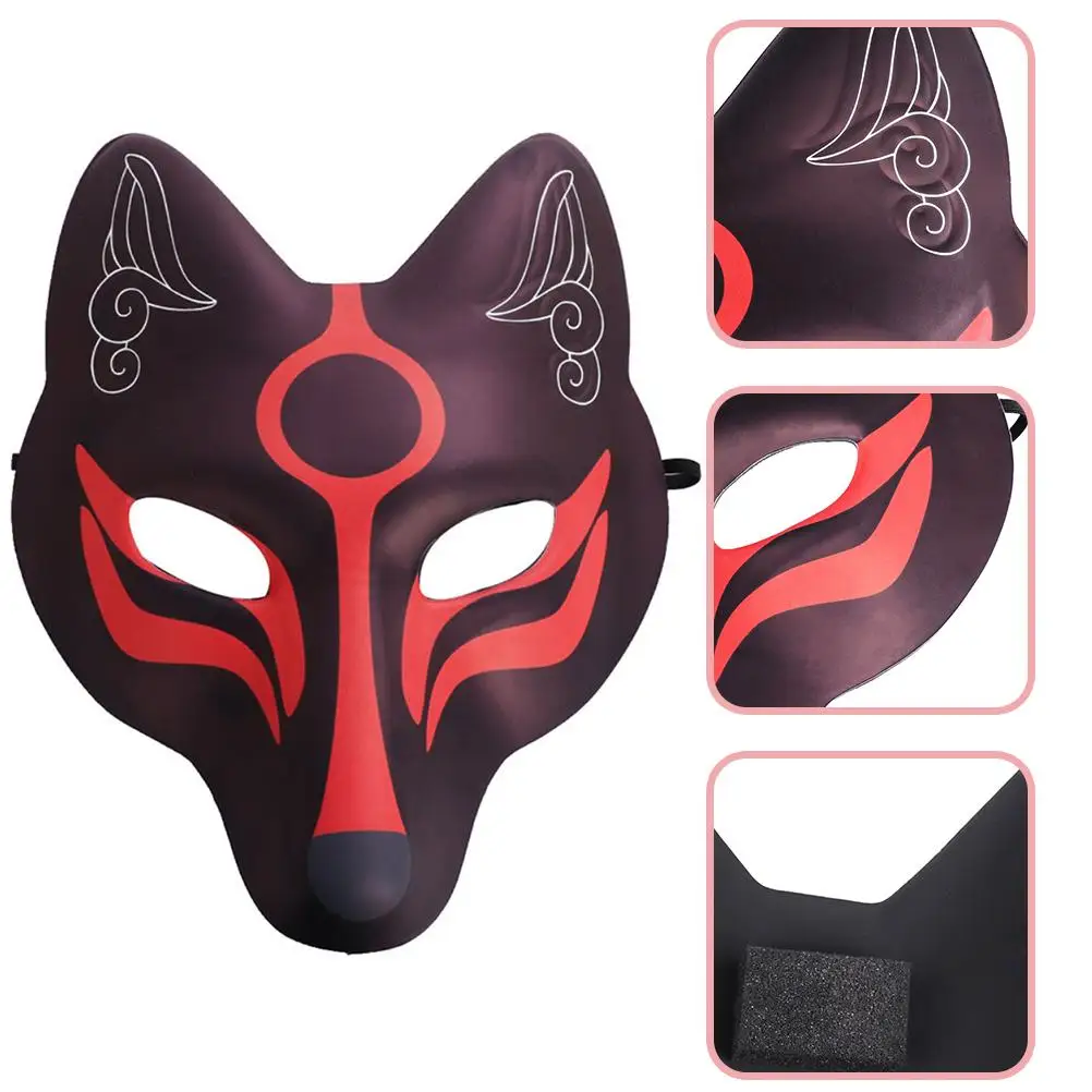 Japanese Kabuki Kitsune Foxes Masks Japanese Anime Cosplay Halloween ...
