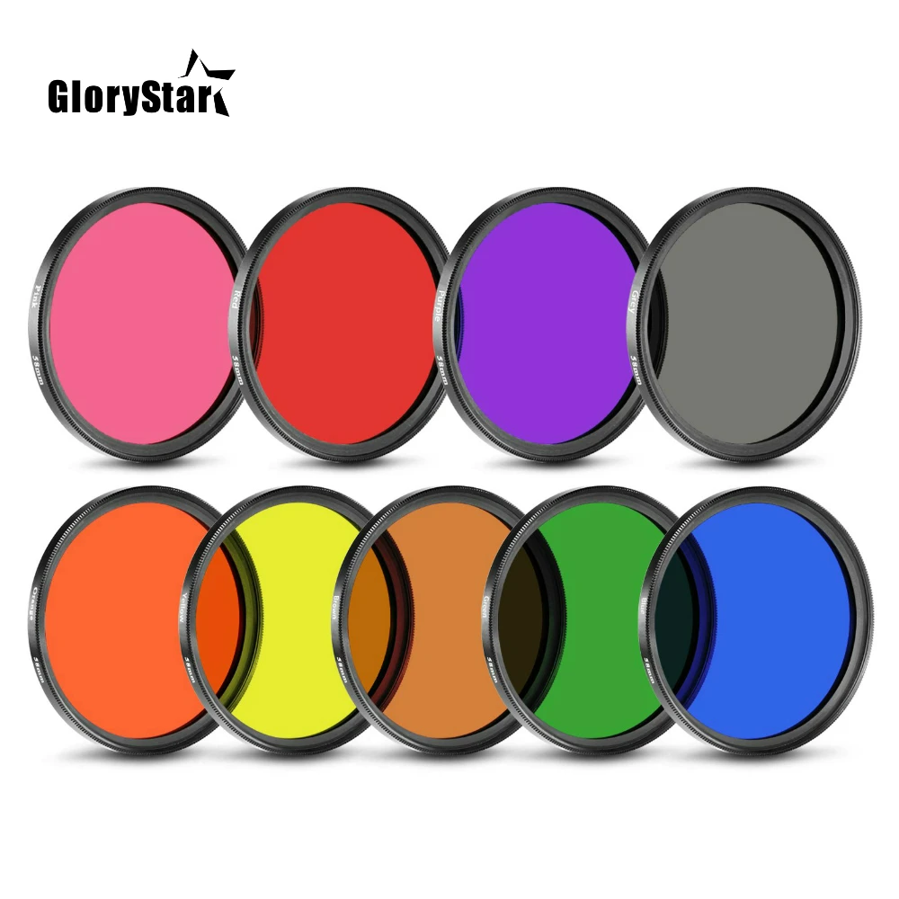 Color FLD Orange Red Yellow Green Blue Filter 30MM 37MM 40.5MM 46MM ...