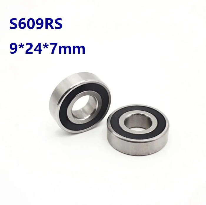 Rolamento de esferas s609rs tabletes s609 2rs, 9*24*7mm, eixo de ...
