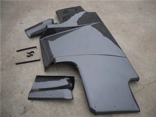 Applicable To Gtr R32 Carbon Resin Fiber Floor Guard Rear Spoiler 3 ...
