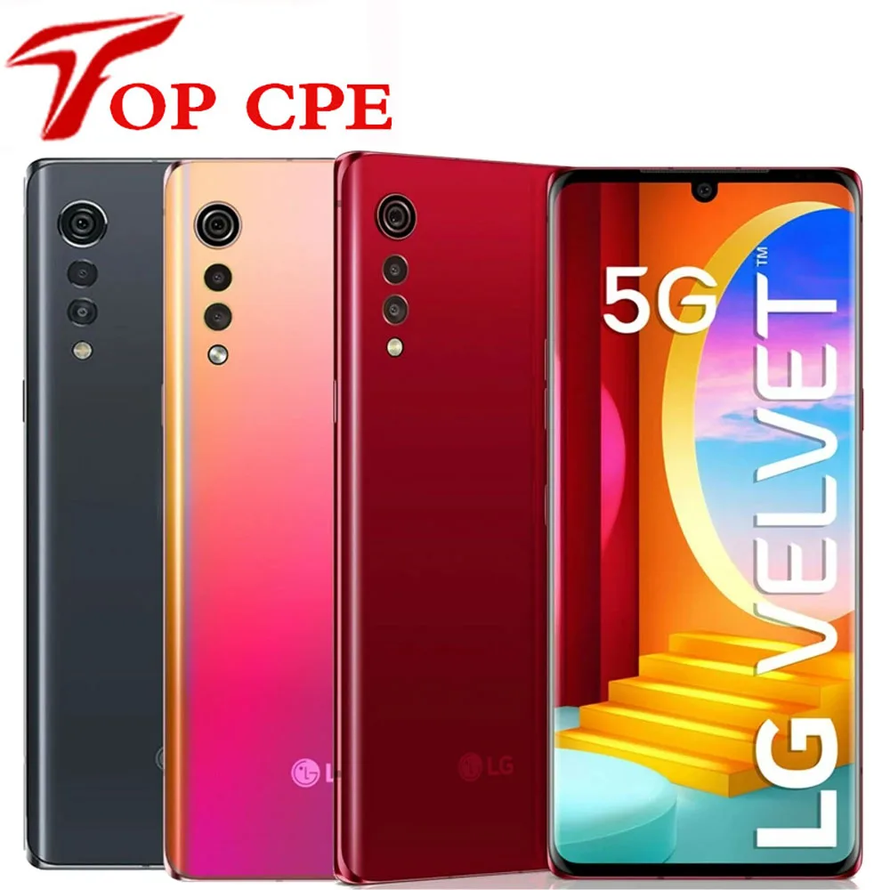 Original lg g9 g900um 4g lte 5g telefone móvel 128gb desbloqueado 6.8 ...