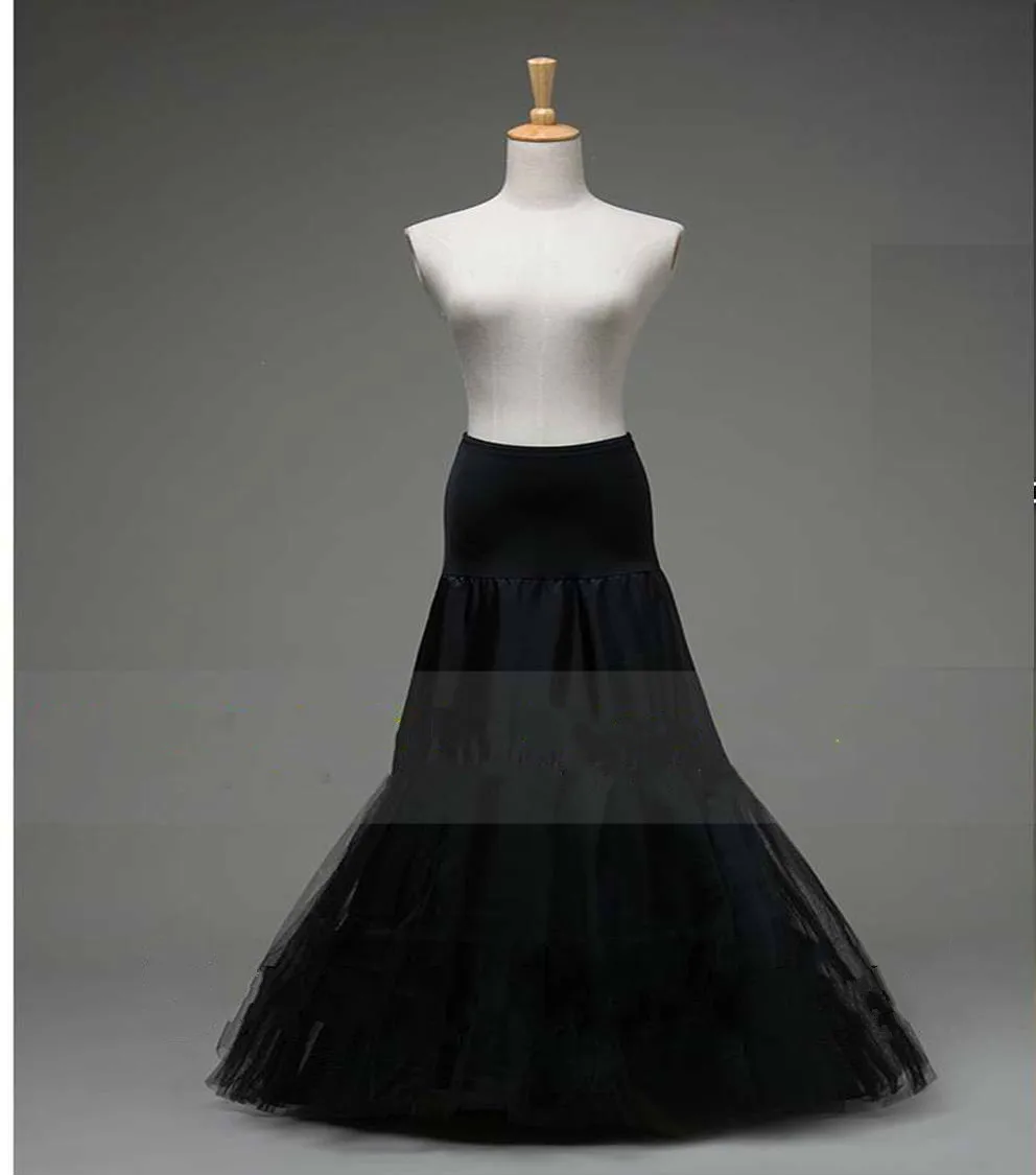 Black Bridal Petticoat Crinoline Underskirt Hoop/Hoopless/Mermaid ...