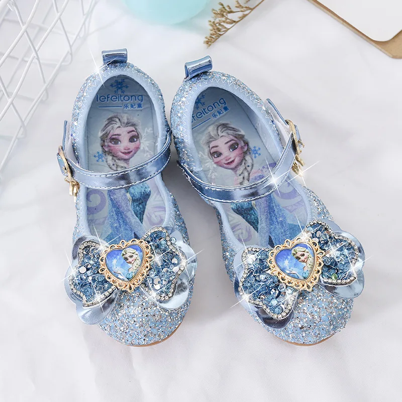 Sandalias-de-Elsa-de-Frozen-de-Disney-para-ni-as-zapatos-de-baile-de ...
