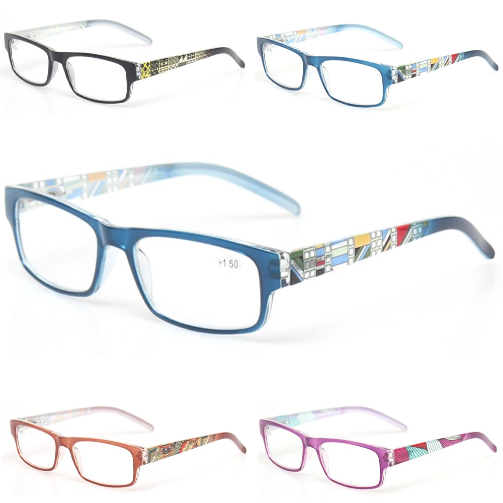 Reading Glasses Spring Hinge Stylish Pattern Design Readers Men And ...