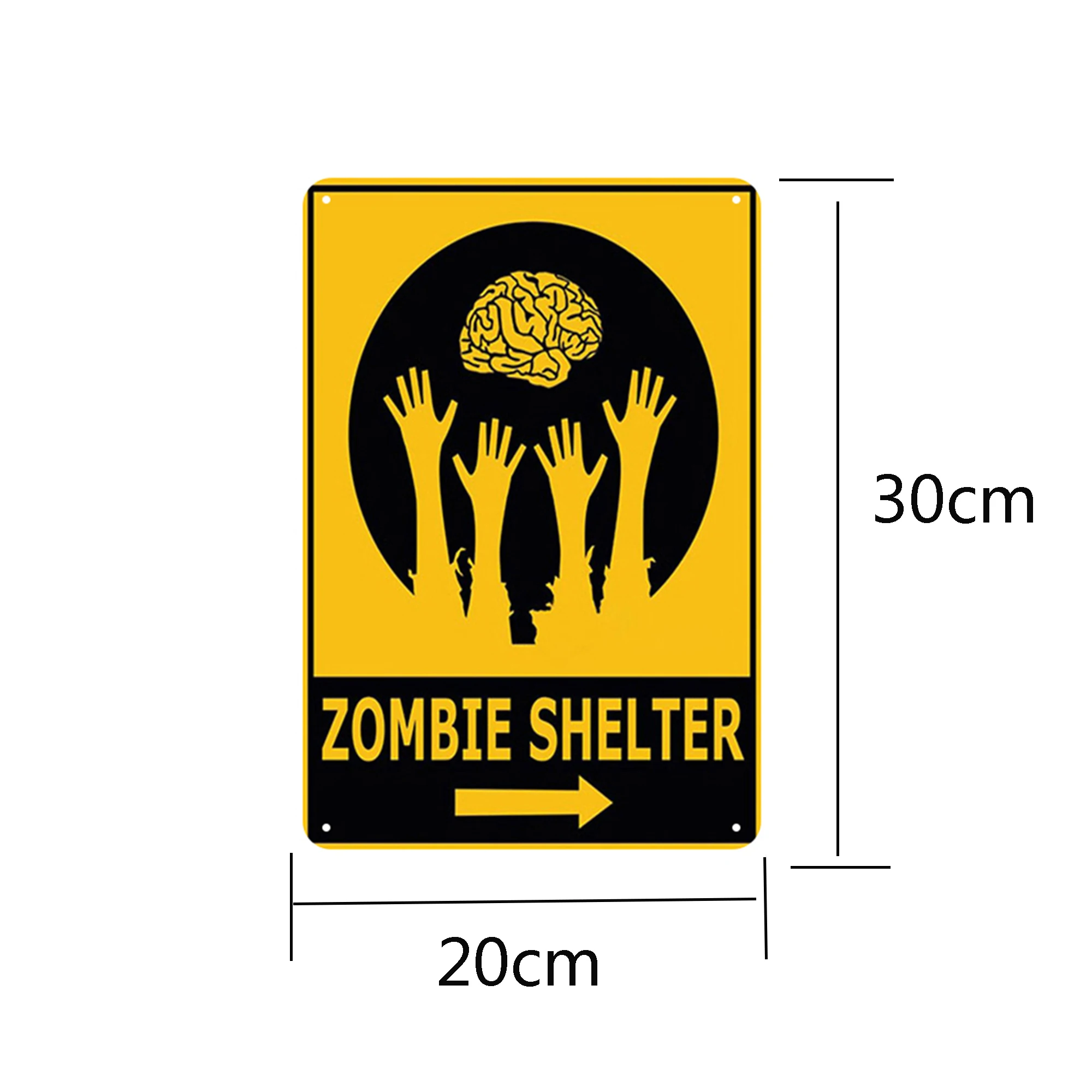 Zombie Shelter Sign