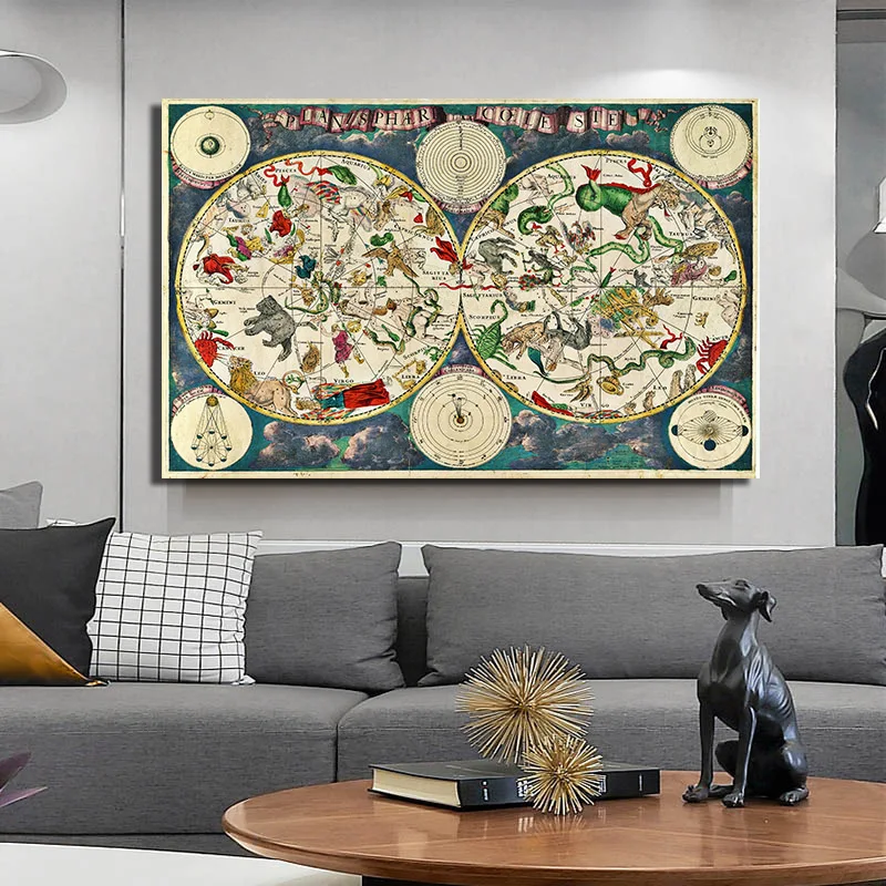 Large Wall Framed Maps